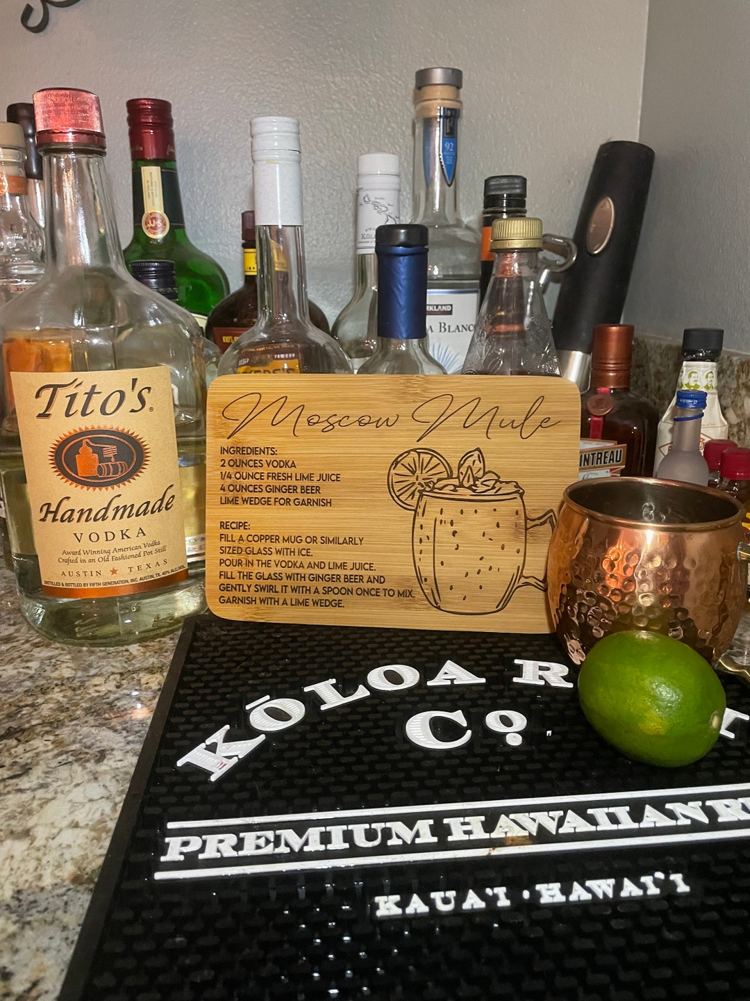 Cocktail Recipe Boards - Etsy