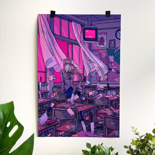 Doki Doki Literature Club Poster Print Wall Art Decor Fanart - Etsy Canada