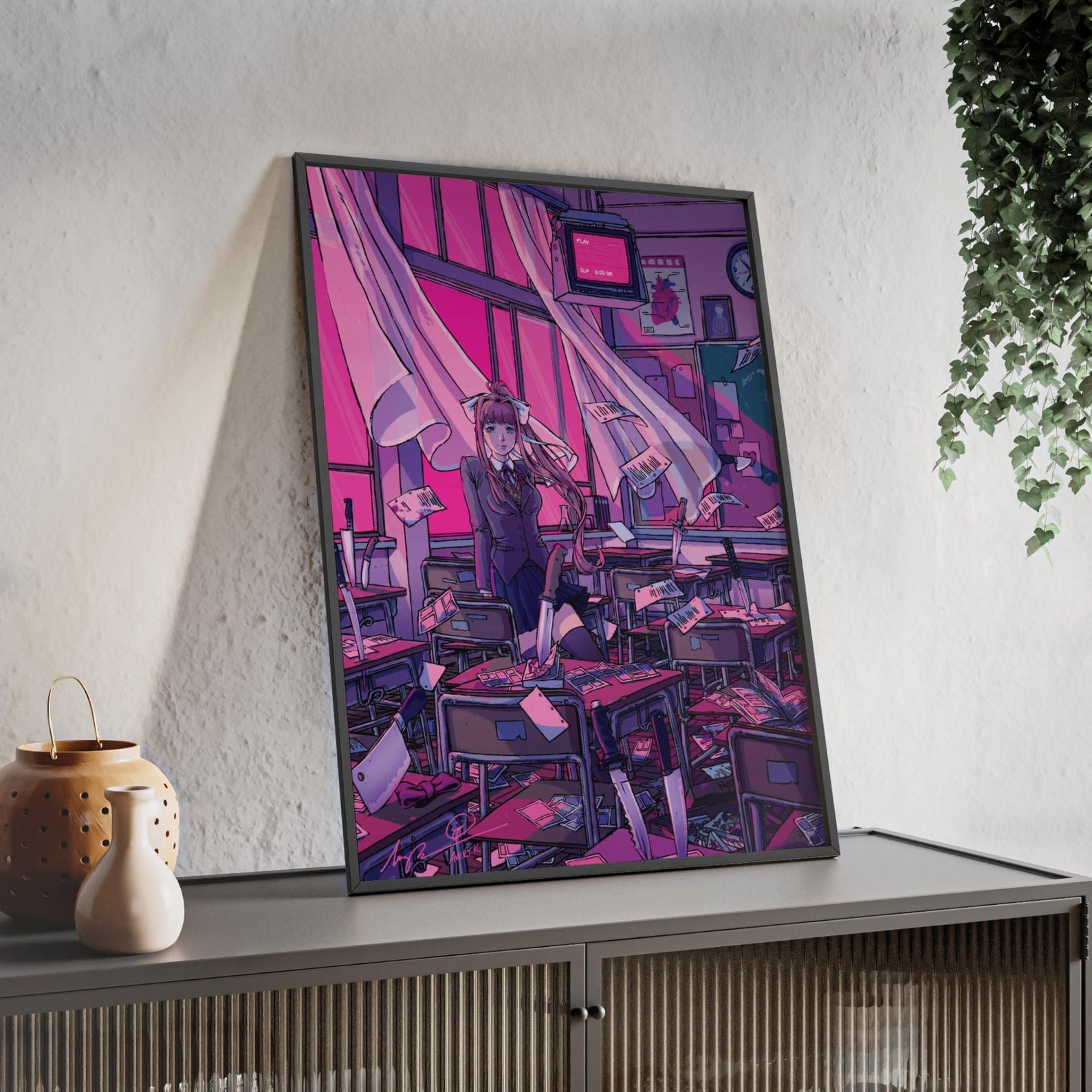 Only Me - Doki Doki Literature Club - 12x18", 16x24" Poster - Wall Art ...
