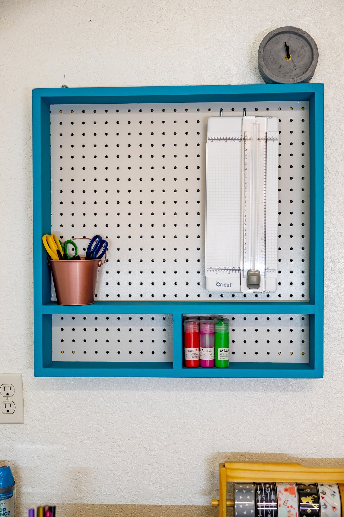 Peg Board Organizer for Craft Tools Pegboard Craft Room | Etsy