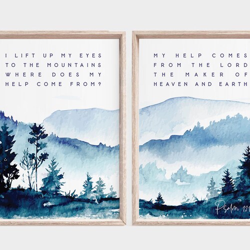 Bathroom Wall Art Bible Verse Scripture Christian Decor - Etsy