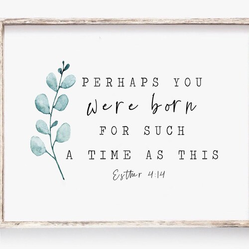Perhaps You Were Created for Such A Time as This Svg Esther - Etsy