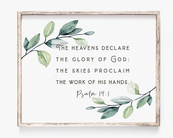 Psalm 19 Wall Art | Etsy