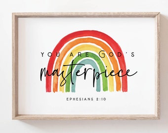 Rainbow Nursery Art - Etsy