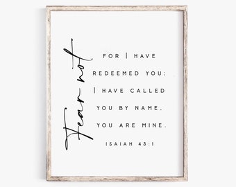 Isaiah 43 1 | Etsy