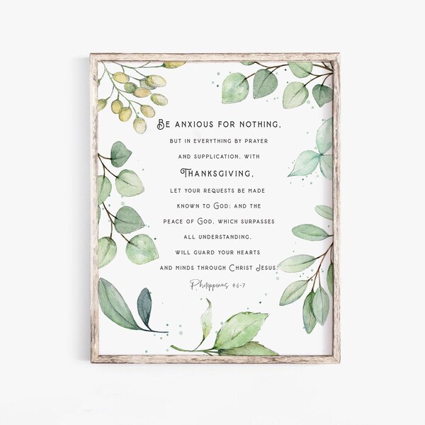 Philippians 4 6 - Etsy