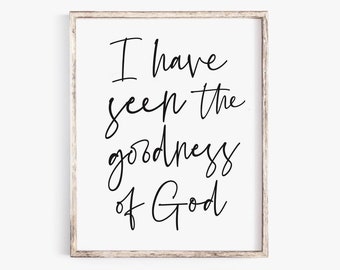 I Have Seen the Goodness of God | Fabric Wall Hanging | Christian Home ...