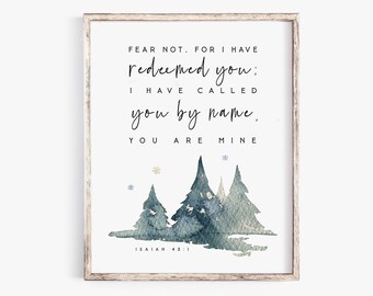 Fear Not I Have Redeemed You - Etsy