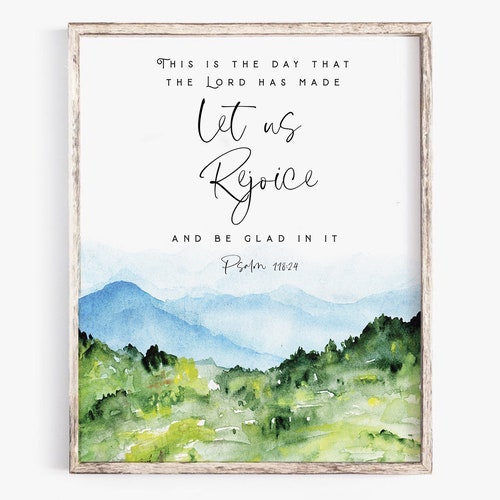 Psalm 118 24 Sign Bible Verse Wall Art Scripture Signs This - Etsy