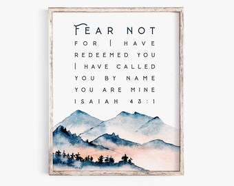 Isaiah 43 1 | Etsy