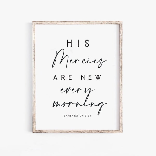 His Mercies Are New - Etsy