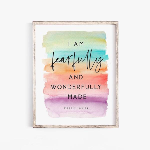Fearfully and Wonderfully Made - Etsy