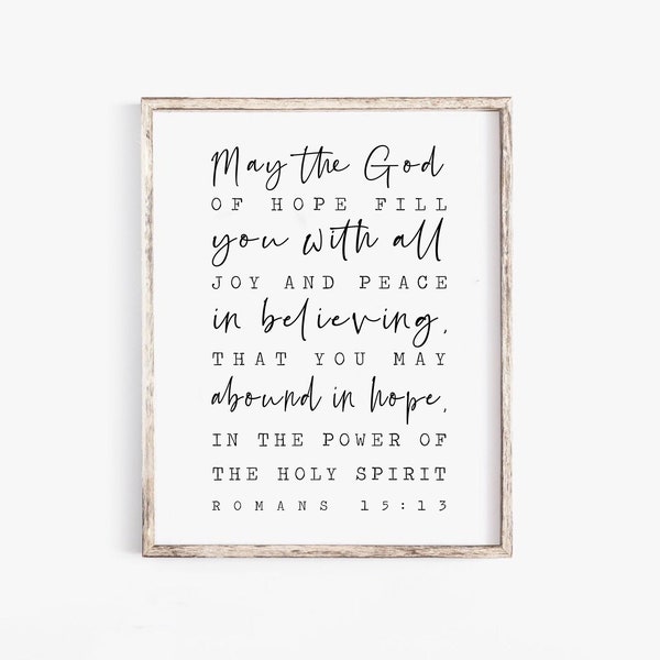 Romans 15 13 - Etsy