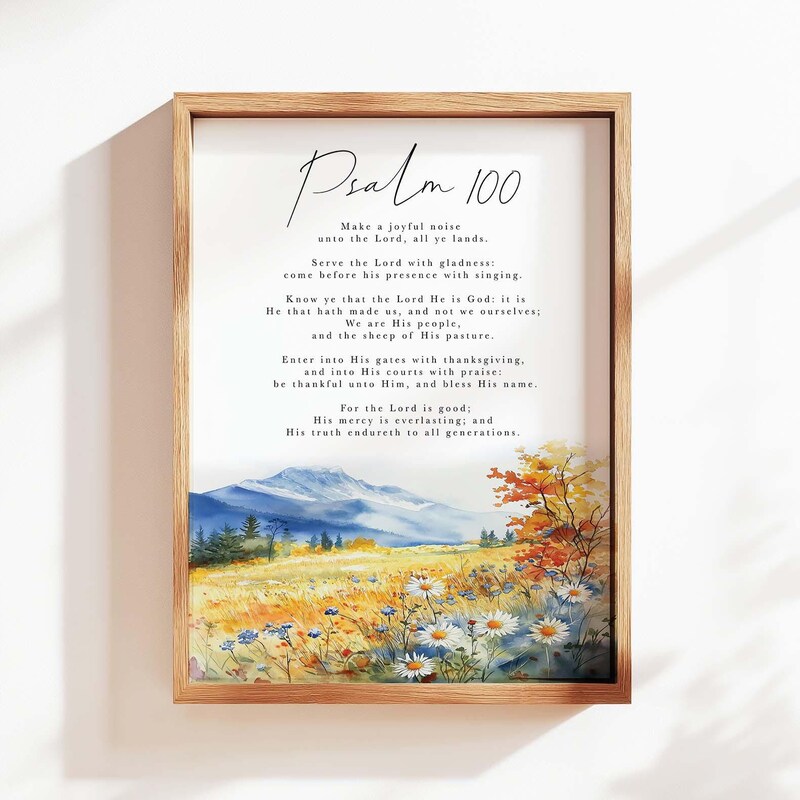 Psalm 100 - Etsy
