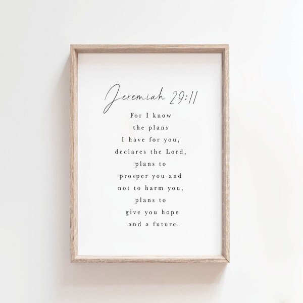 Jeremiah 29:11 - Etsy