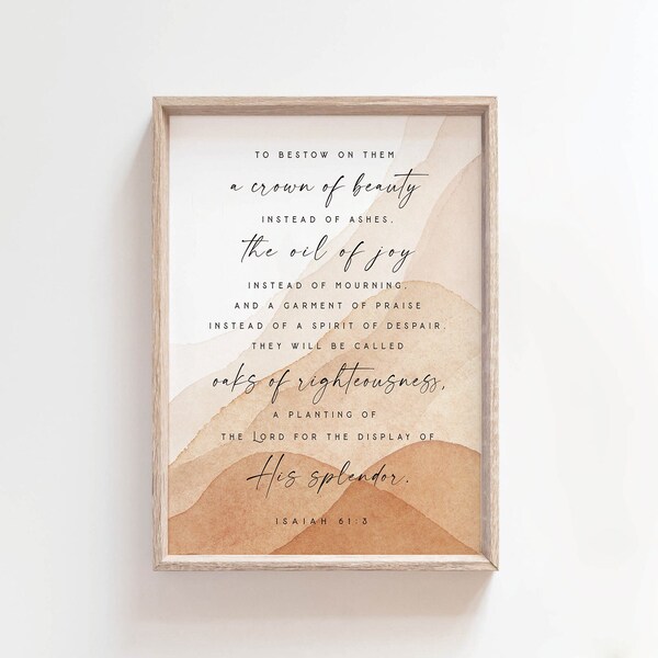 Isaiah 61 3 - Etsy