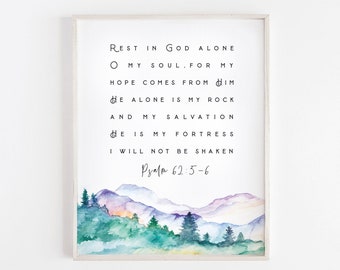 My Soul Finds Rest | Etsy