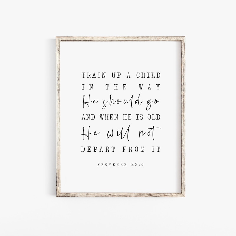Proverbs 22 6 - Etsy