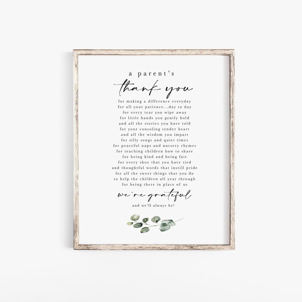 Thank You Printable - Etsy