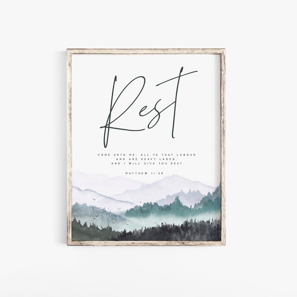 Matthew 11 28 - Etsy