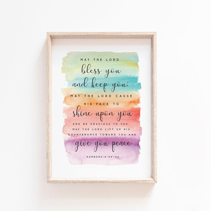 Lord Bless You and Keep You - Etsy