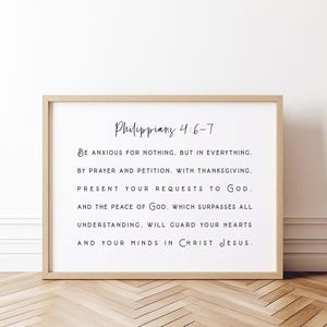 Philippians 4:6-7 Be Anxious for Nothing, Do Not Be Anxious Scripture ...