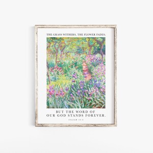 Isaiah 40:8 the Grass Withers the Flower Fades the Word of God Bible ...