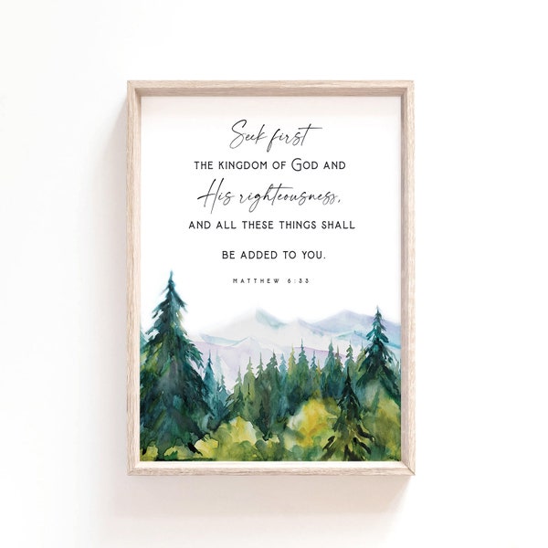 Matthew 6 33 - Etsy