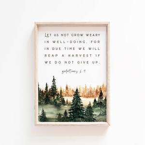 Galatians 6:9 Let Us Not Become Weary Do Good Bible Verse Wall Art ...