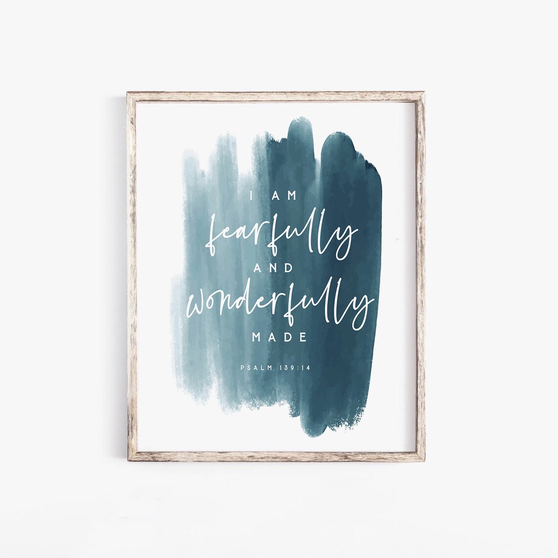 Psalm 139:14 I Am Fearfully and Wonderfully Made Bible Verse - Etsy