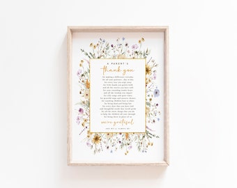 A Parents Thank You Printable Nursery Teachers Teaching Teacher's Day ...