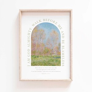 Genesis 17:1 I Am God Almighty Walk Before Me Be Blameless Bible Verse ...