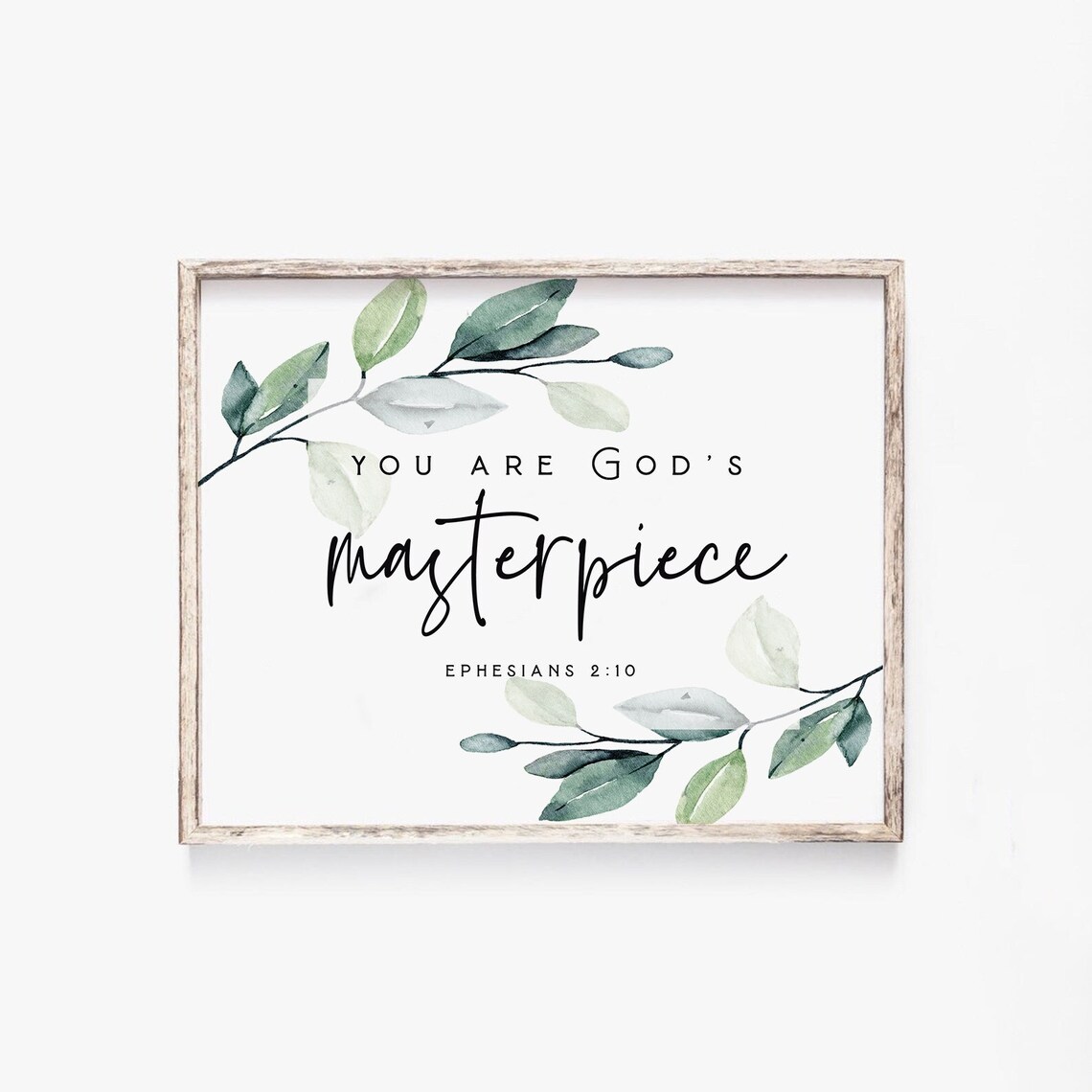 You Are God's Masterpiece Ephesians 2:10 Bible Verse Wall - Etsy
