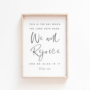 Psalm 118:24 This is the Day Which the LORD Hath Made Bible Verse Wall ...
