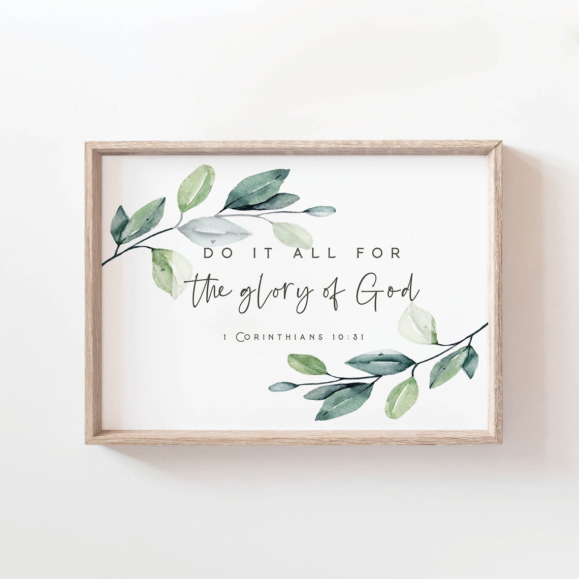 1 Corinthians 10:31 Whatever You Do Do It All for the Glory of - Etsy