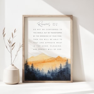 Romans 12:2,do Not Conform to the Pattern of This World,romans Wall Art ...