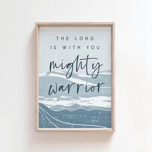 The Lord is With You Mighty Warrior Judges 6:12 Bible Verse - Etsy