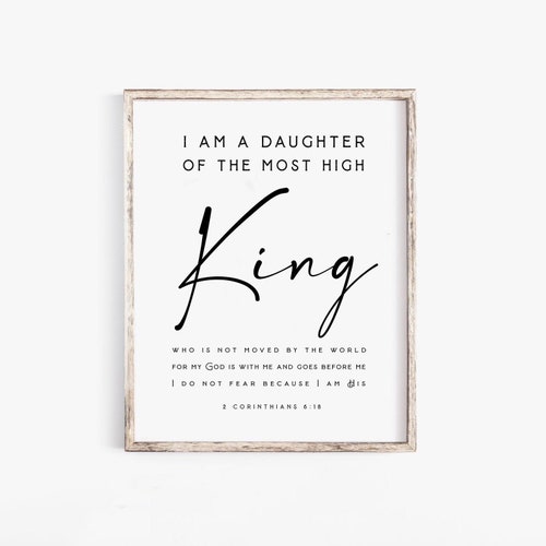 Bible Verse Daughter Of The King
