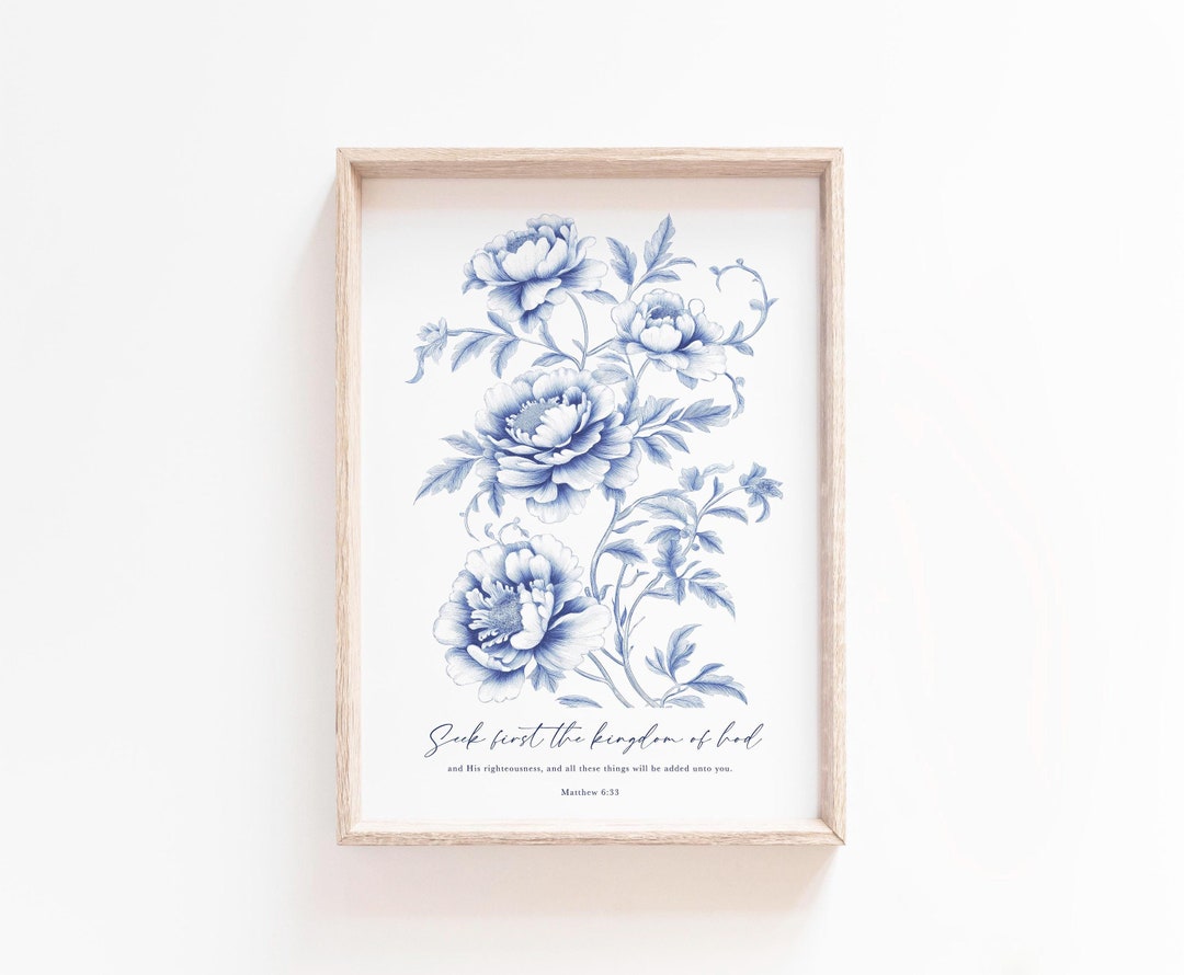 Matthew 6:33 Seek First the Kingdom of God and His Righteousness Bible ...