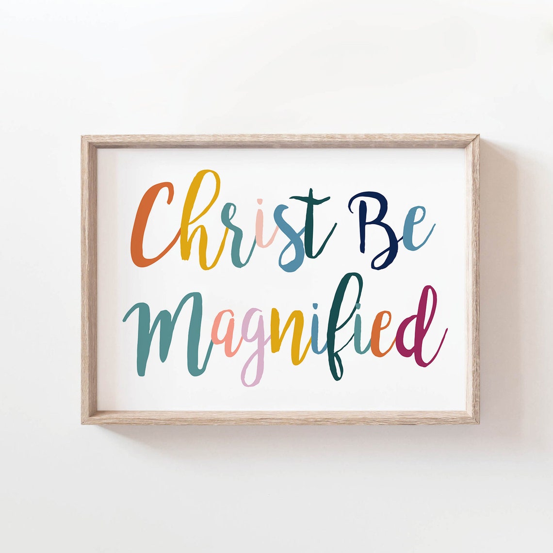 Christ Be Magnified Wall Art Printable Gethsemane Scripture | Etsy