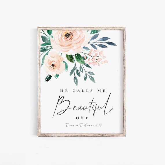 Art & Collectibles Prints scripture art song of solomon 2 print nursery ...