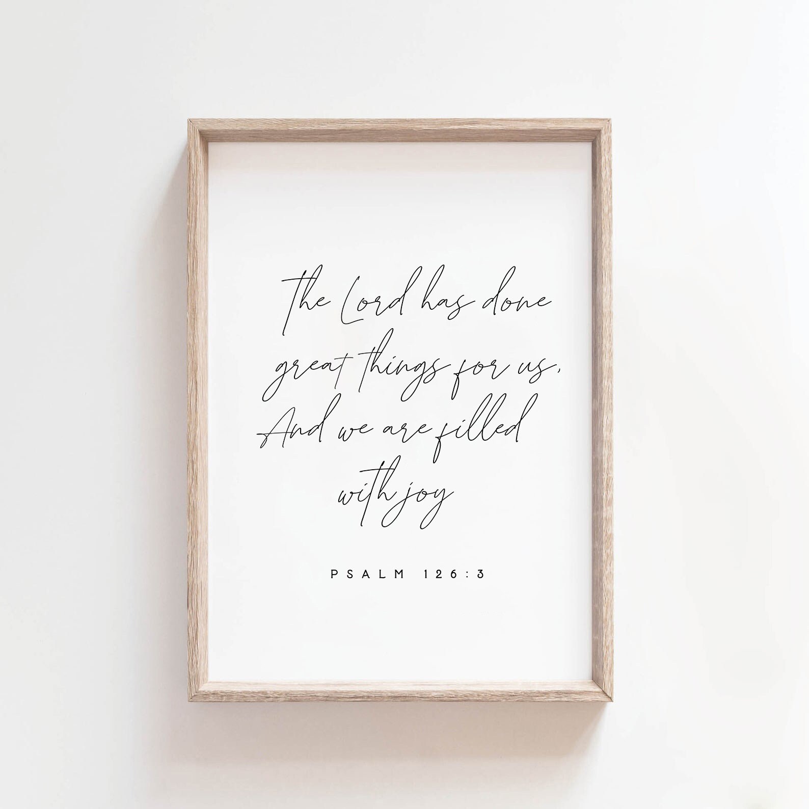 Psalm 126:3 the Lord Has Done Great Things Bible Verse Wall - Etsy