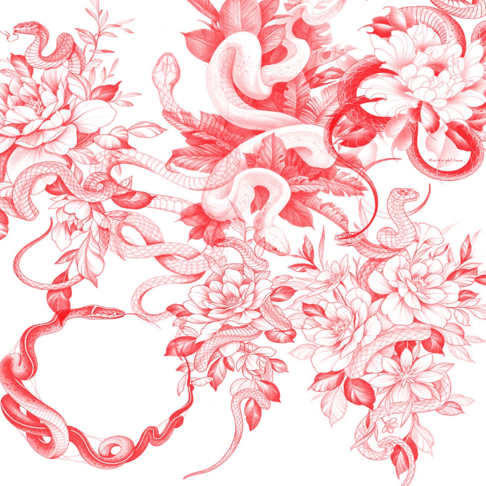 65 Snake Procreate Brushes Tattoo Procreate Brush Set - Etsy