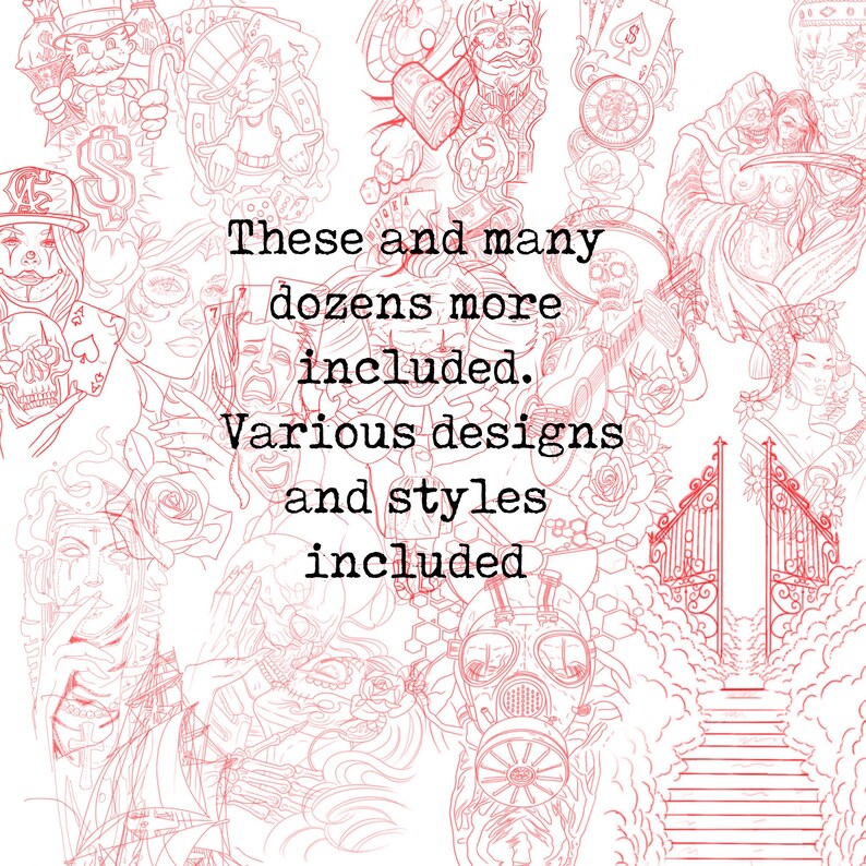 120 Tattoo Procreate Brushes Sleeve Designs Tattoo Designs - Etsy