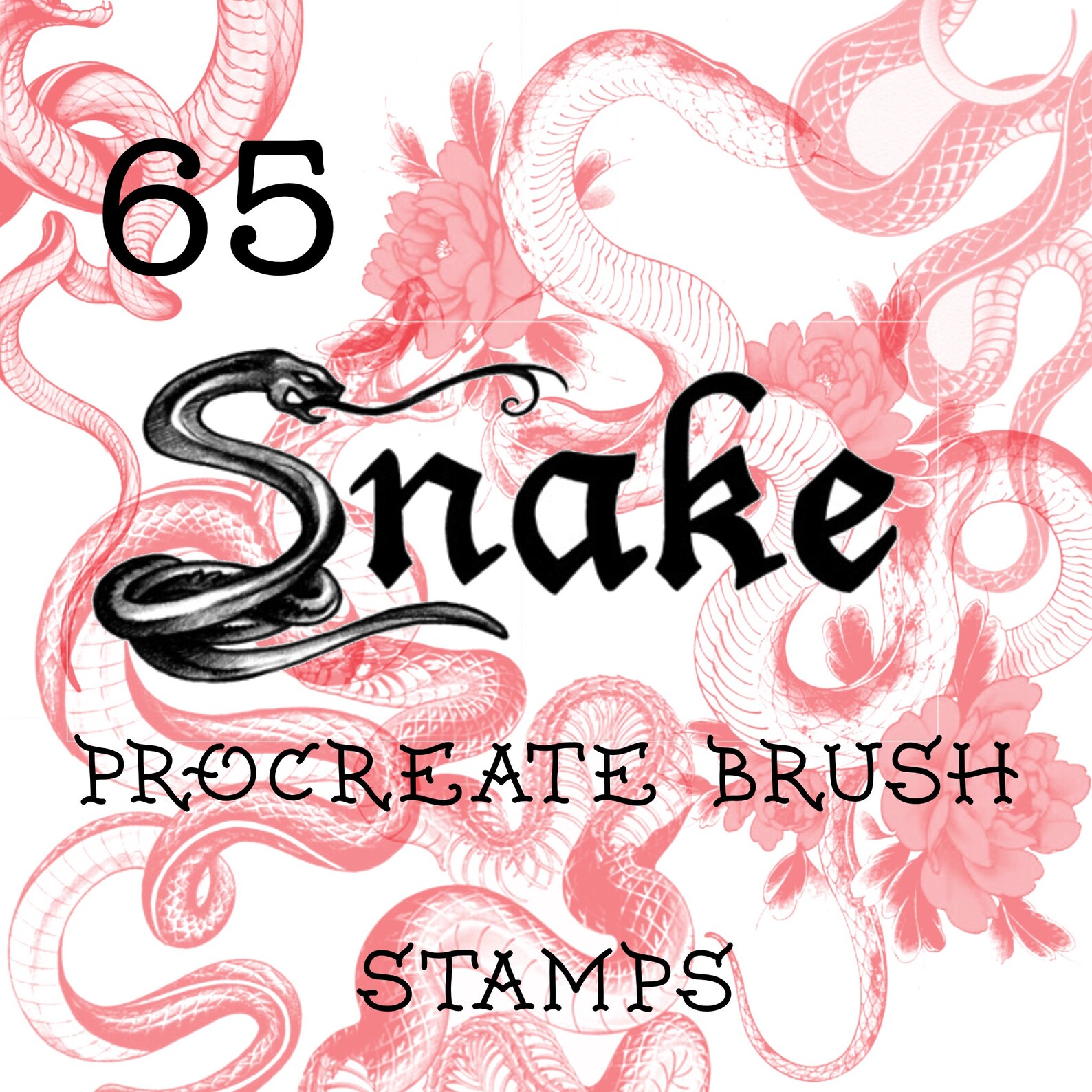 65 Snake Procreate Brushes Tattoo Procreate Brush Set - Etsy