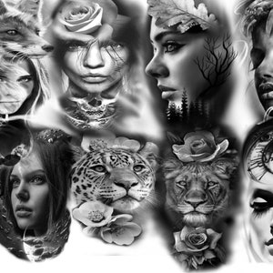 Tattoo Procreate Brush Set, Digital Designs Vol.3 , Over 100 Awesome ...