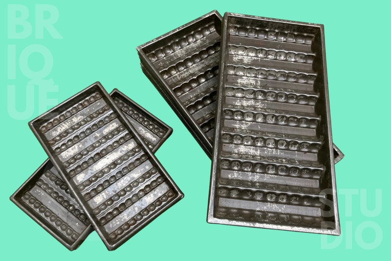 Vintage French Chocolate Moulds | Professional Patisserie | Dots Detail ...