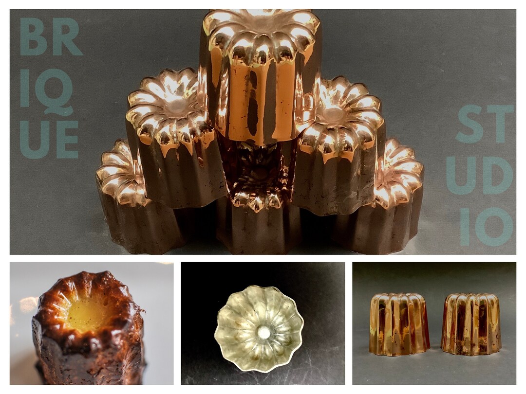 French Copper Canelé Moulds | Traditional Bordelais Patisserie ...