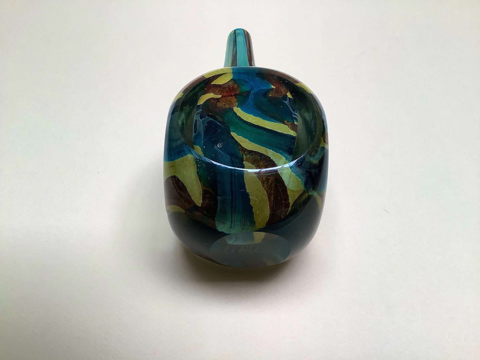 Mdina studio glass vase in the style of Michael Harris. | Etsy