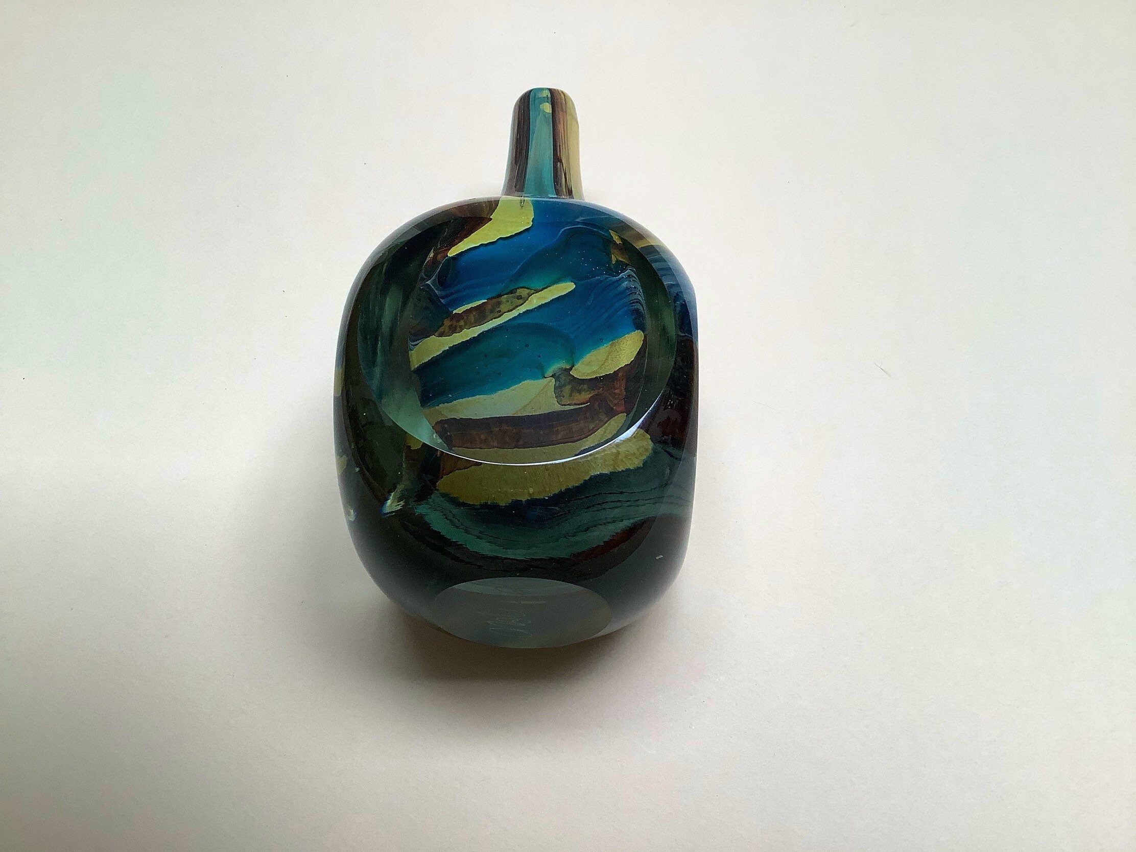 Mdina studio glass vase in the style of Michael Harris. | Etsy